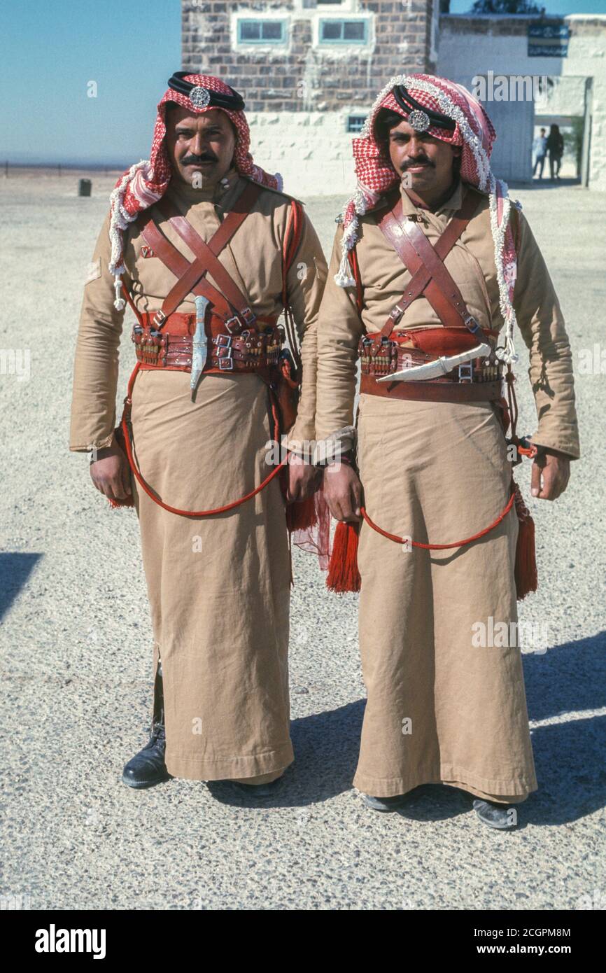 Jordan. Jordanian Soldiers. Photographed October 1974 Stock Photo - Alamy