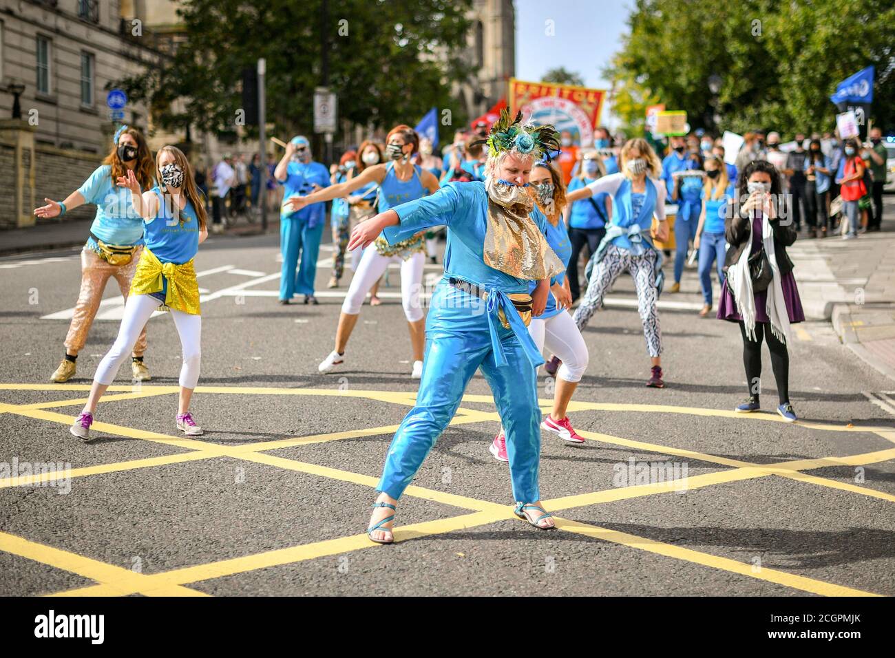 They parade through bristol city centre hi-res stock photography and ...