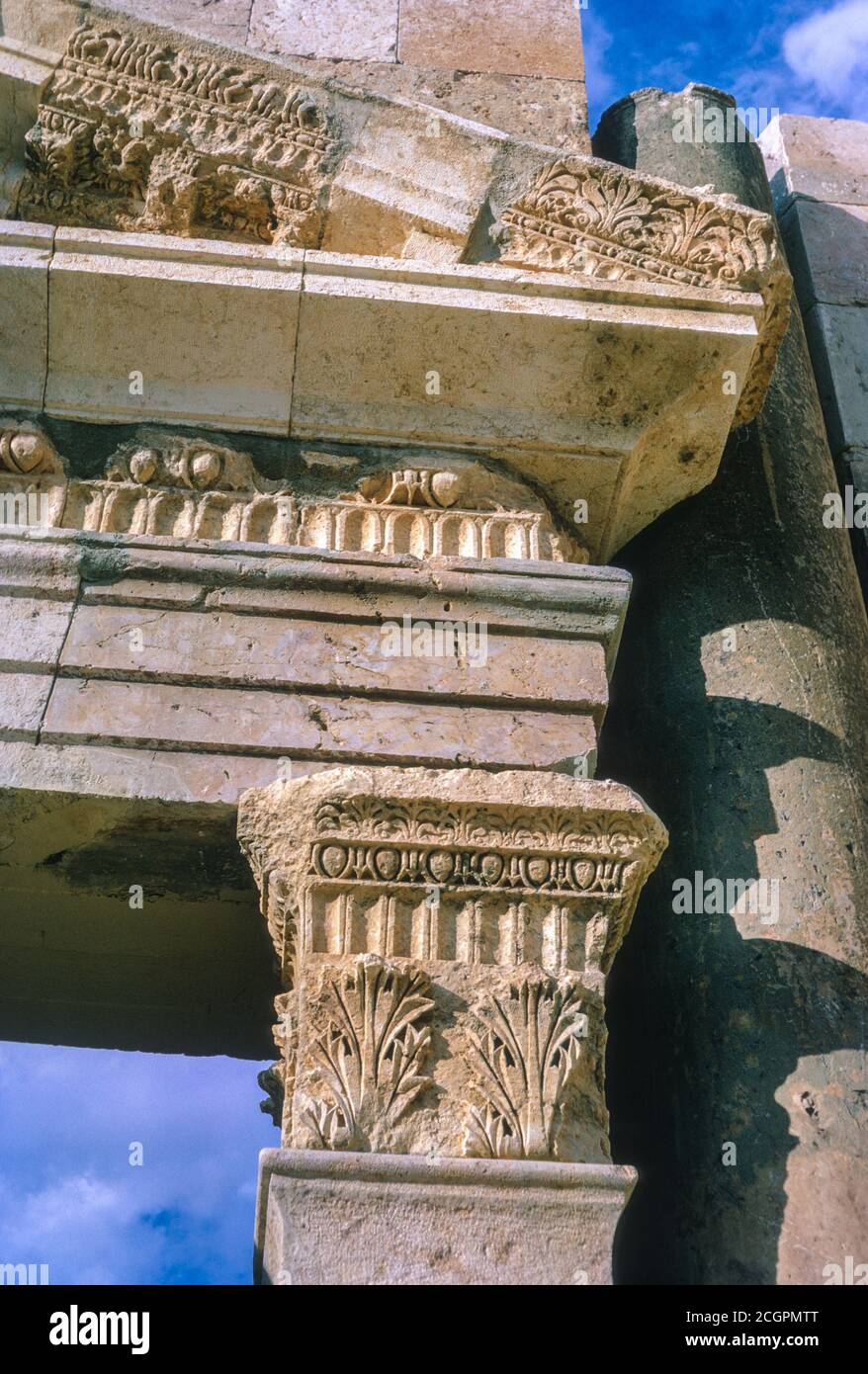 Jerash, Jordan. Restored Gate of the South Theater, Greco-Roman City ...