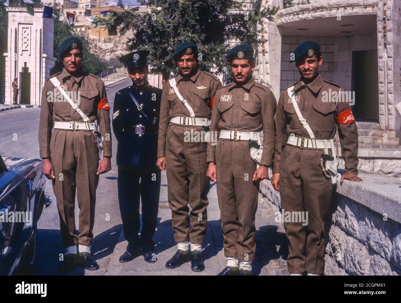 Amman, Jordan. Royal Palace Guard. Photographed November 1966 Stock ...
