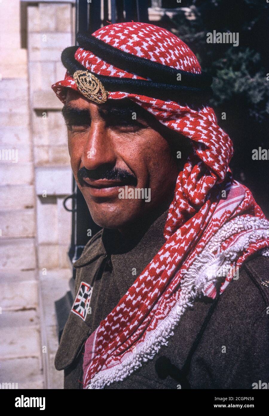 Amman, Jordan. Royal Palace Guard. Photographed November 1966 Stock ...