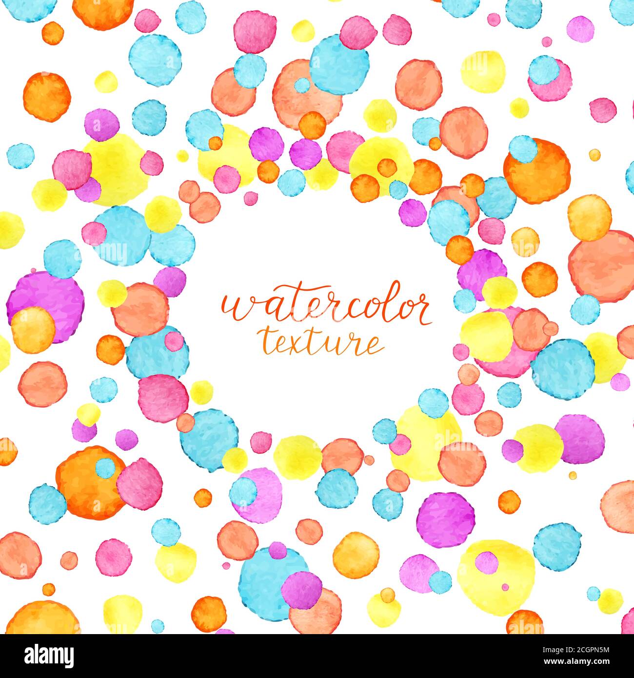 Confetti frame. Watercolor confetti background. Party concept. Vector ...