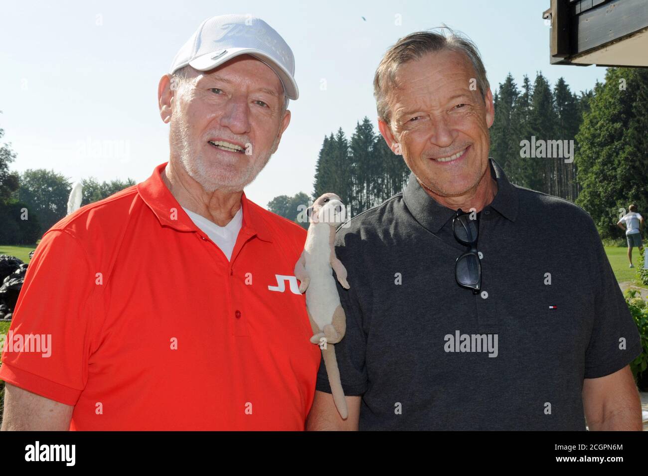 Tutzing, Germany. 12th Sep, 2020. Actor Sepp Schauer (l) and actor and ...