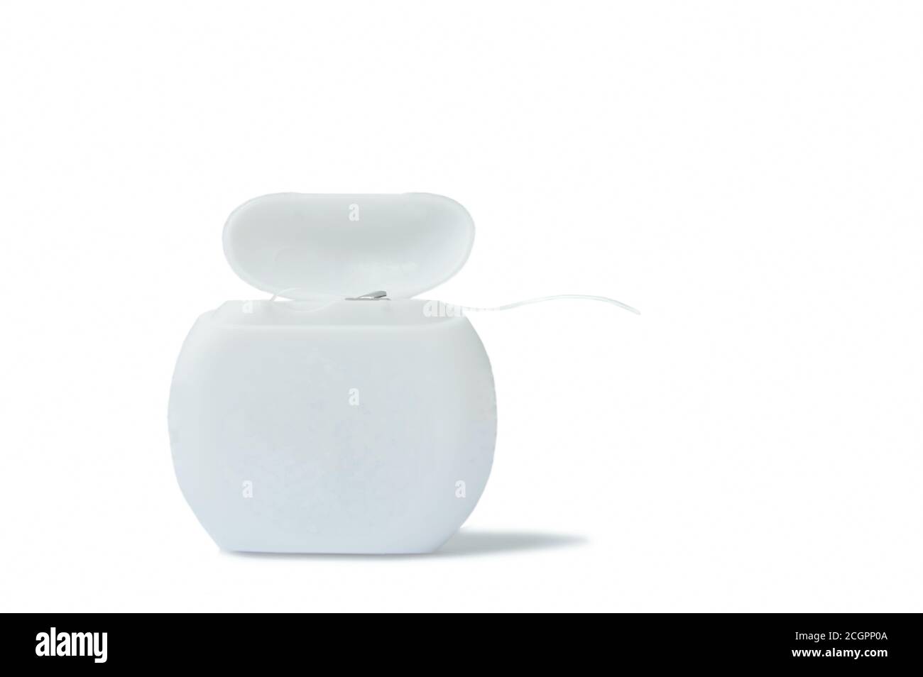 dental floss plastic packing on white background Stock Photo - Alamy