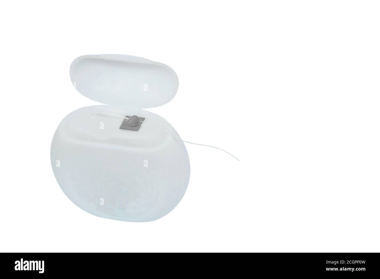 dental floss plastic packing on white background Stock Photo - Alamy