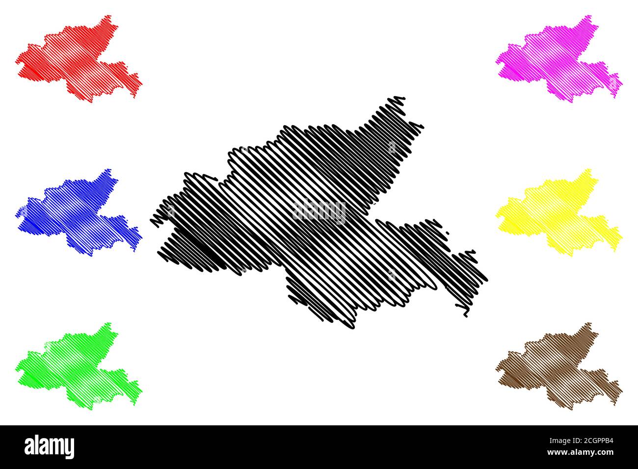 Ansan City (South Korea, Republic of Korea, ROK, Gyeonggi Province) map ...