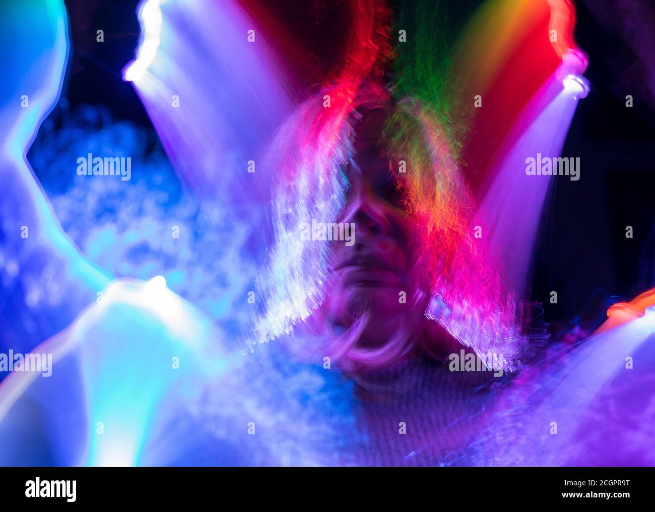 light fantasies, fuzzy, beautiful and colorful light paintings ...