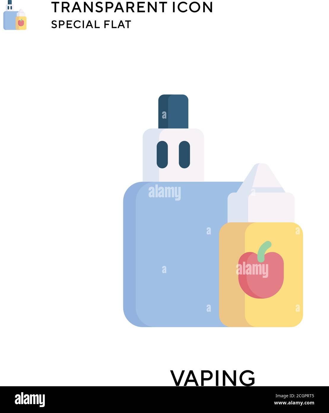 Vaping vector icon. Flat style illustration. EPS 10 vector Stock Vector ...