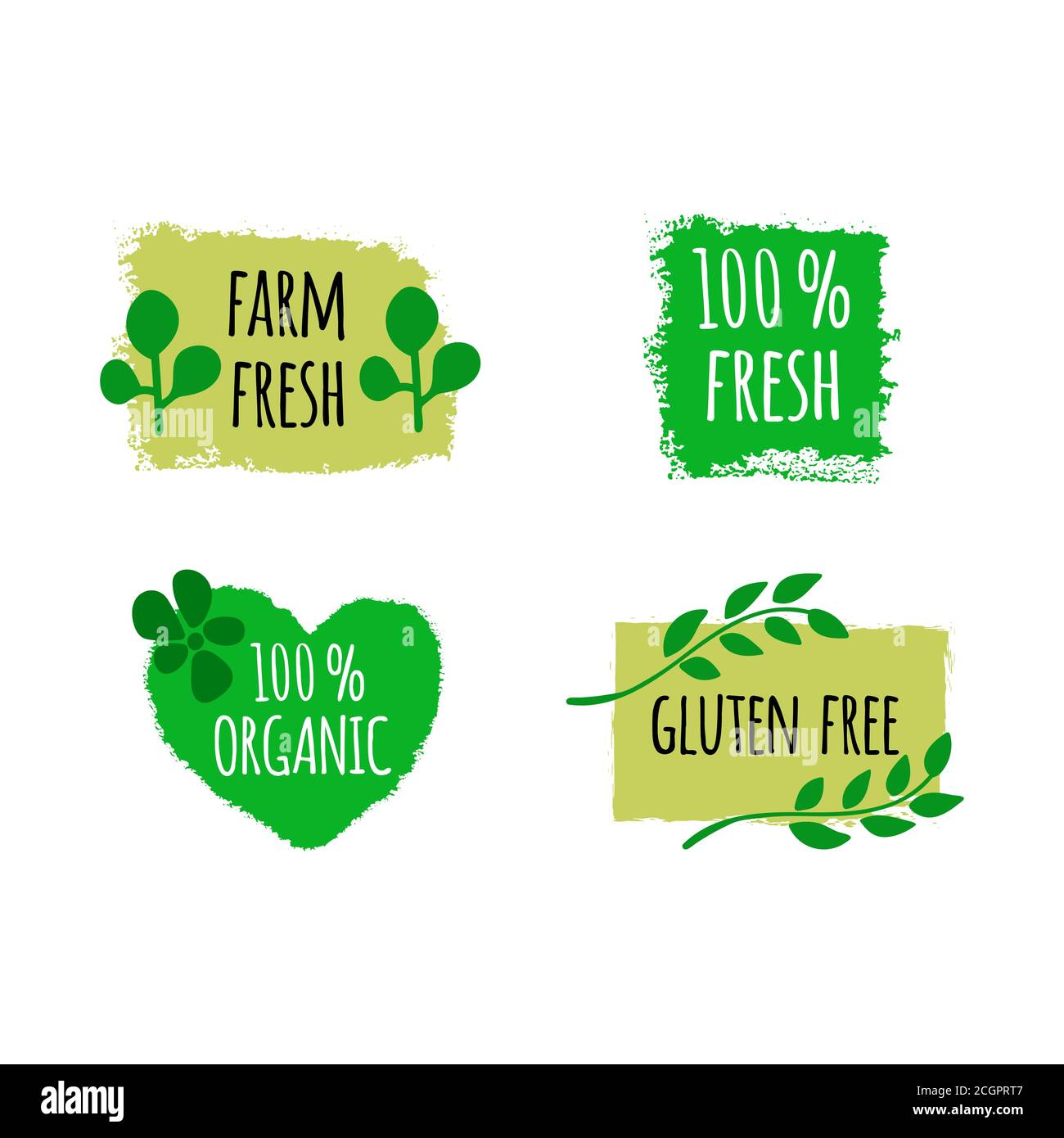 Vegan menu. Set of bio, healthy food logos, badges. Vector illustration ...