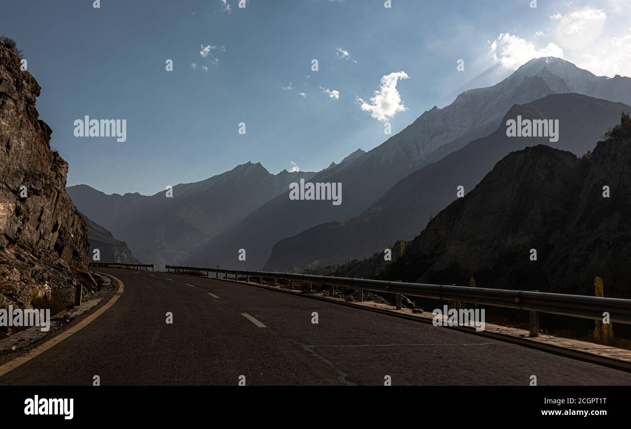 autumn at hunza in norhtern areas of gilgit baltistan , Pakistan Stock ...
