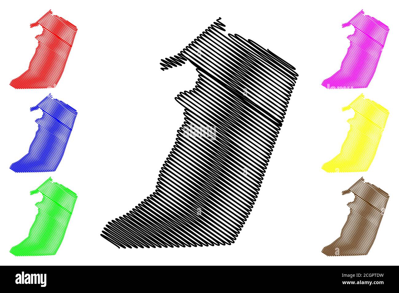 Hail City (Kingdom of Saudi Arabia, Hail Region) map vector ...