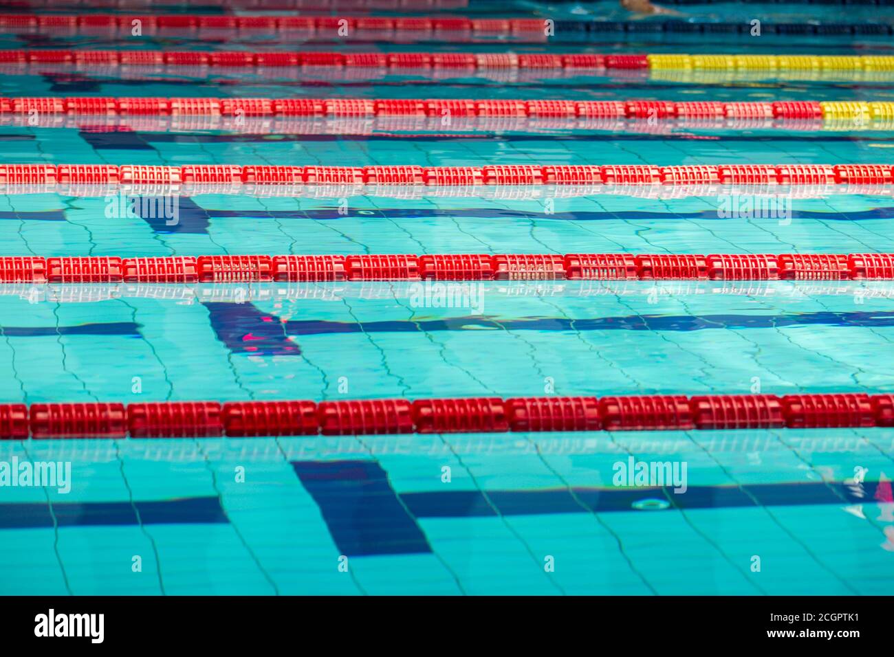 Swimming pool and splitting paths Stock Photo - Alamy