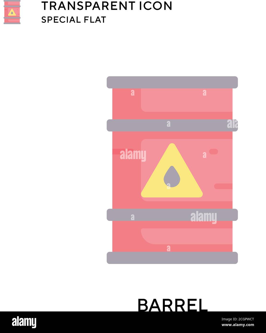 Barrel vector icon. Flat style illustration. EPS 10 vector Stock Vector ...