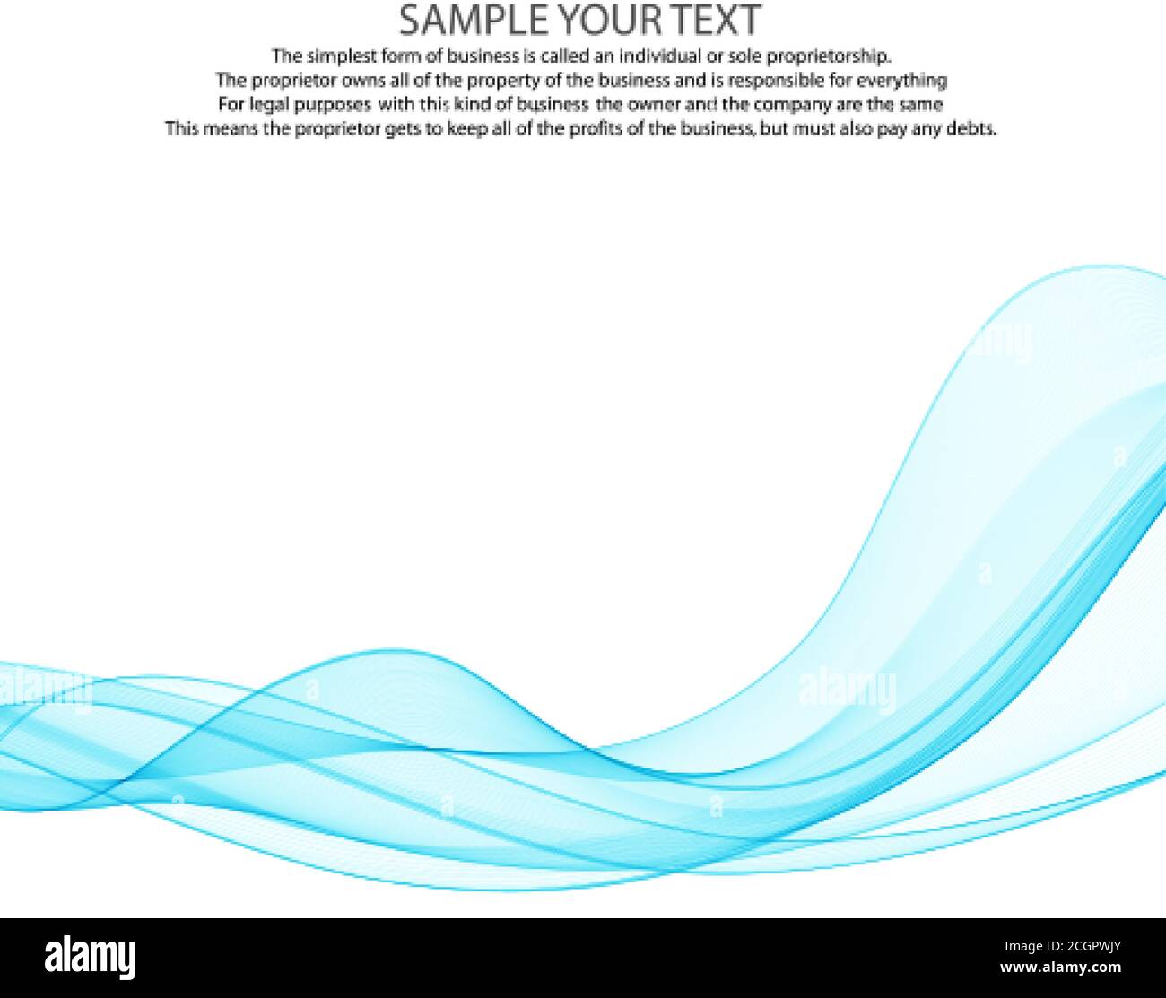 Transparent abstract blue wave. Element design. eps 10 Stock Vector ...