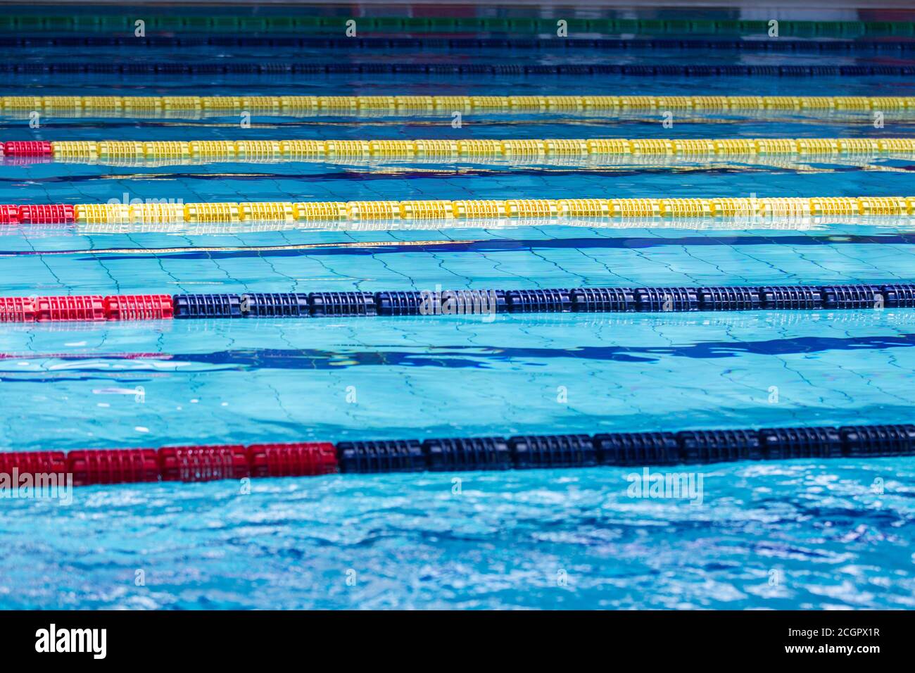Swimming pool and splitting paths Stock Photo - Alamy