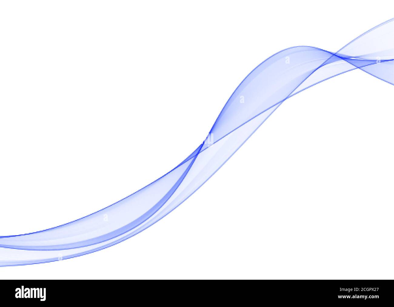 Blue abstract wave. Curved abstract lines. eps 10 Stock Vector Image ...