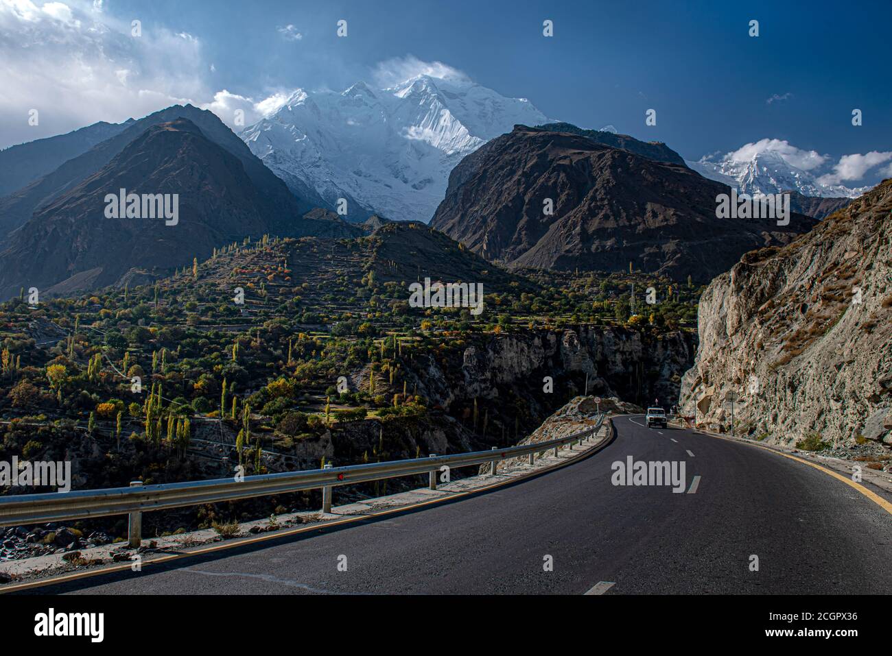 autumn at hunza in norhtern areas of gilgit baltistan , Pakistan Stock ...