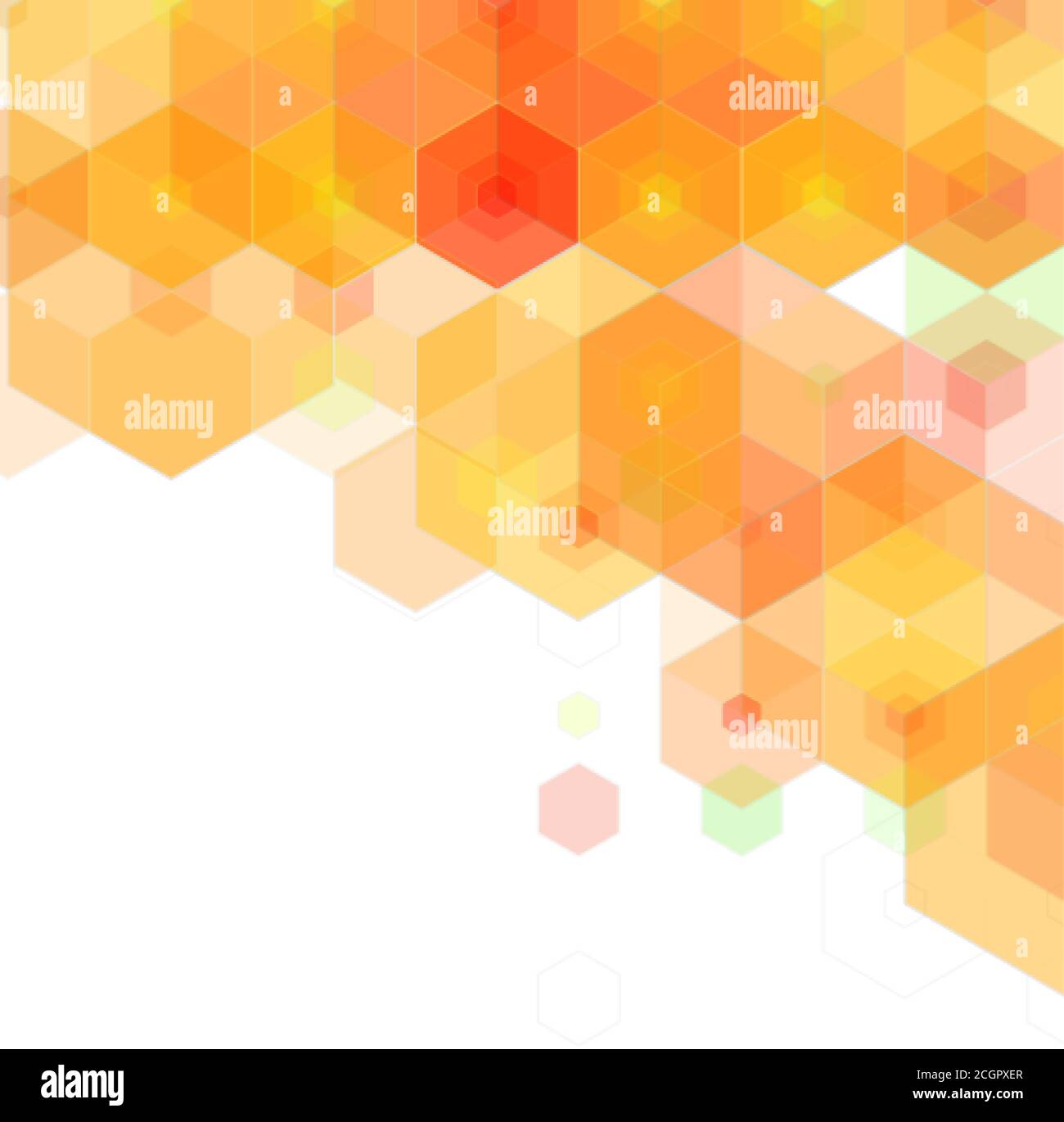 Hex texture.Orange hexagon pattern, abstract chemistry and biotech ...