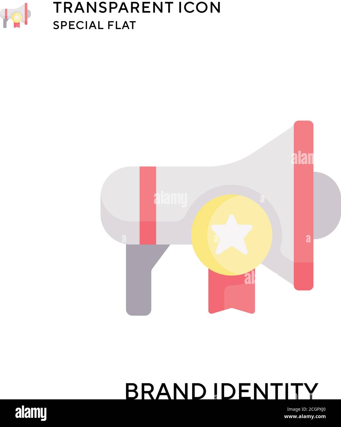 Brand identity vector icon. Flat style illustration. EPS 10 vector ...