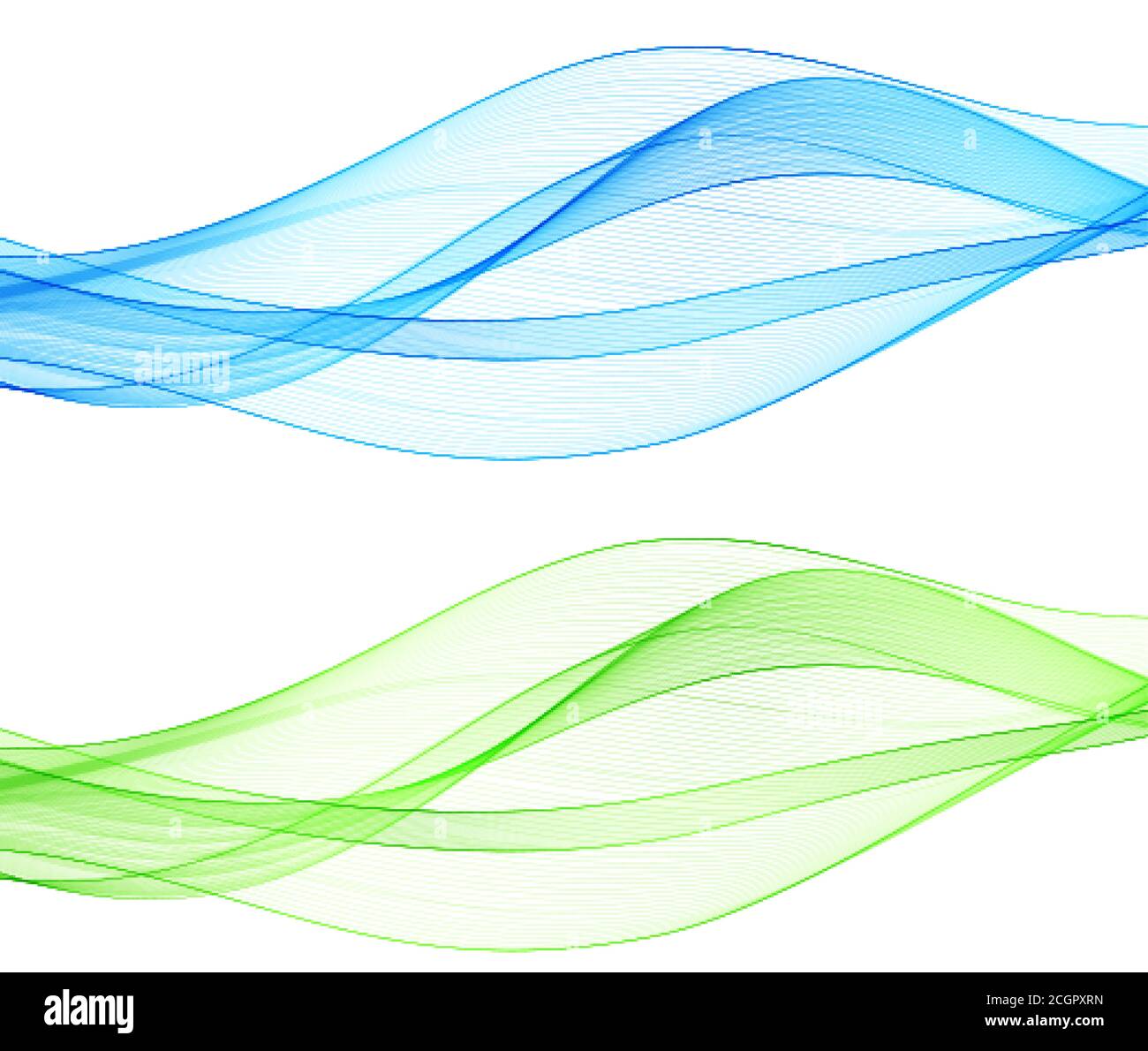 Colored abstract waves. Banner layout. Presentation template. Set of ...