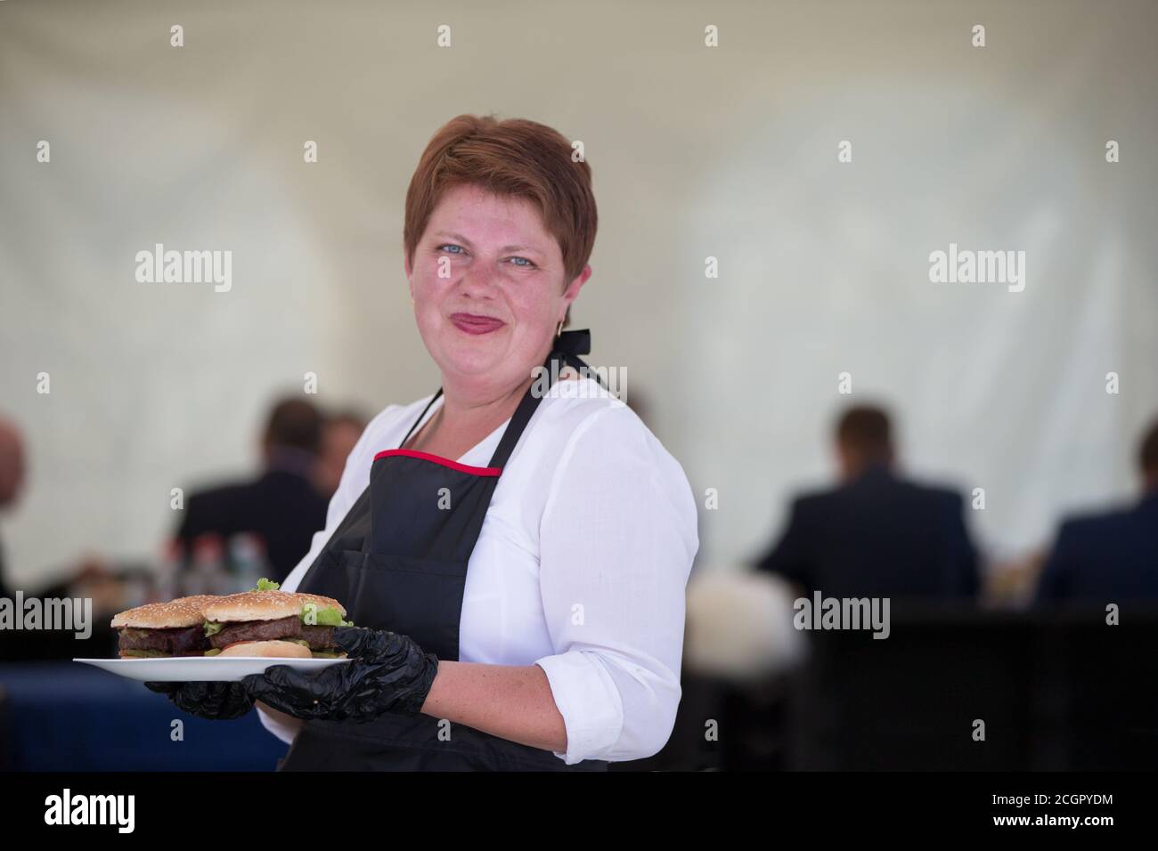 Fat cook, woman hi-res stock photography and images - Alamy