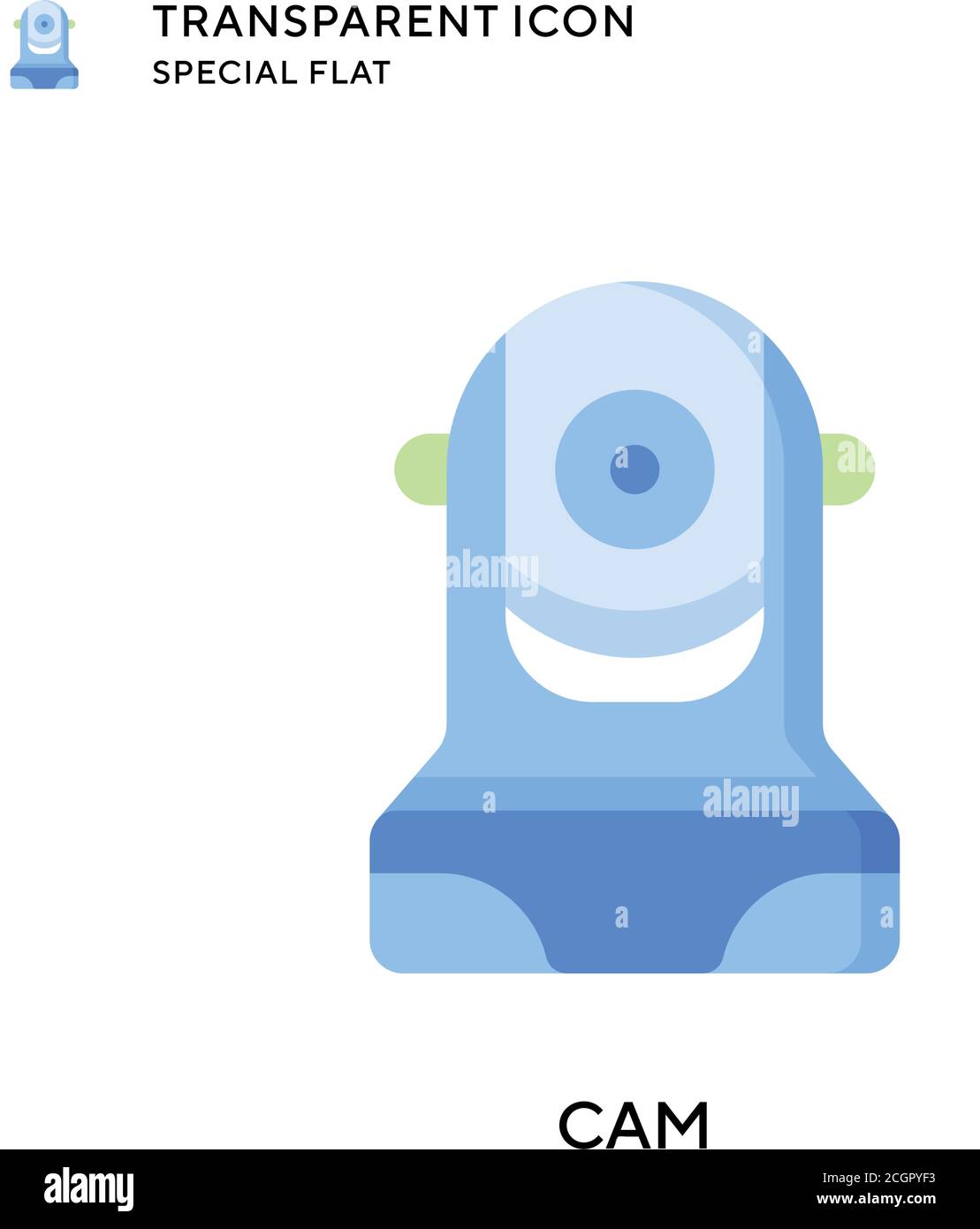 Cam vector icon. Flat style illustration. EPS 10 vector Stock Vector ...