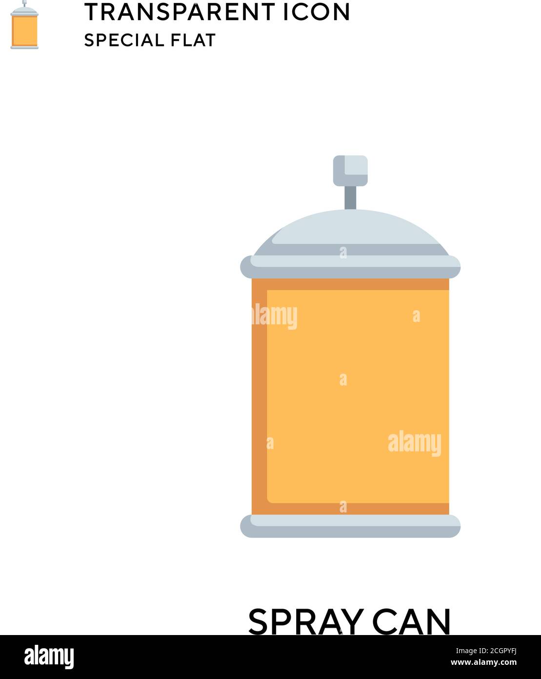 Spray can vector icon. Flat style illustration. EPS 10 vector Stock ...