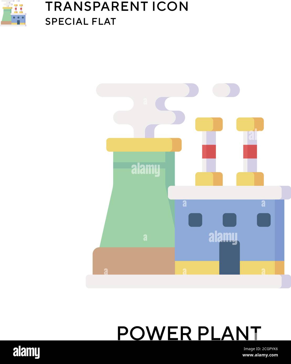 Gas and steam turbine power plant Stock Vector Images - Alamy