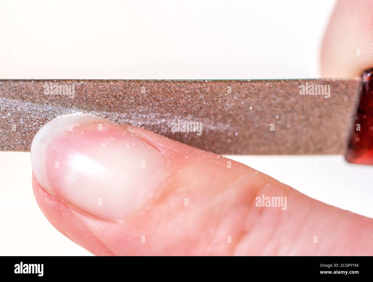 File fingernails hi-res stock photography and images - Alamy