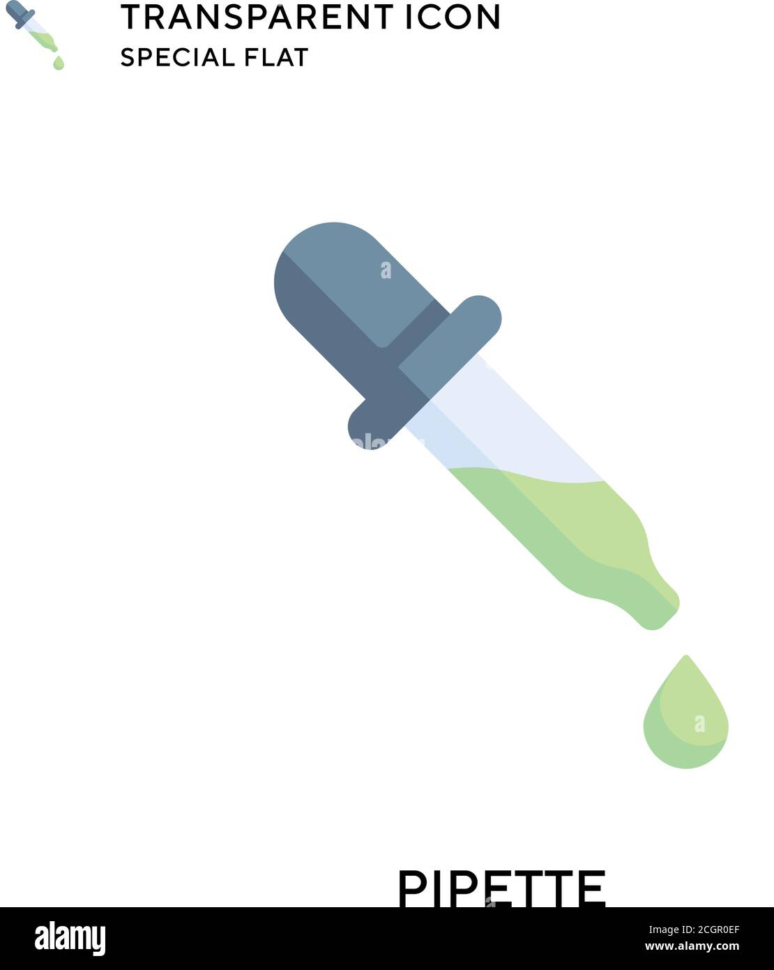 Pipette vector icon. Flat style illustration. EPS 10 vector Stock ...