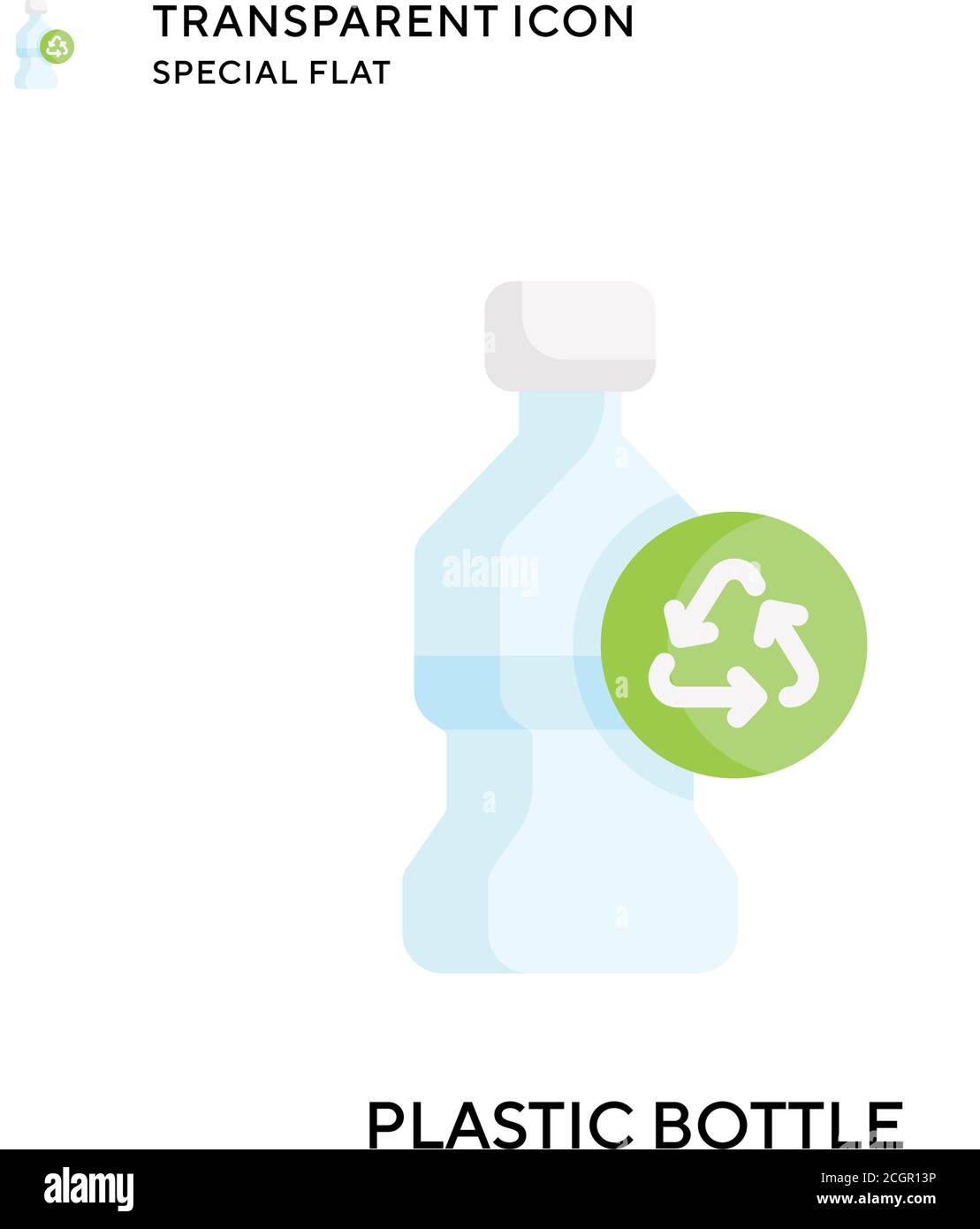 Plastic bottle vector icon. Flat style illustration. EPS 10 vector ...