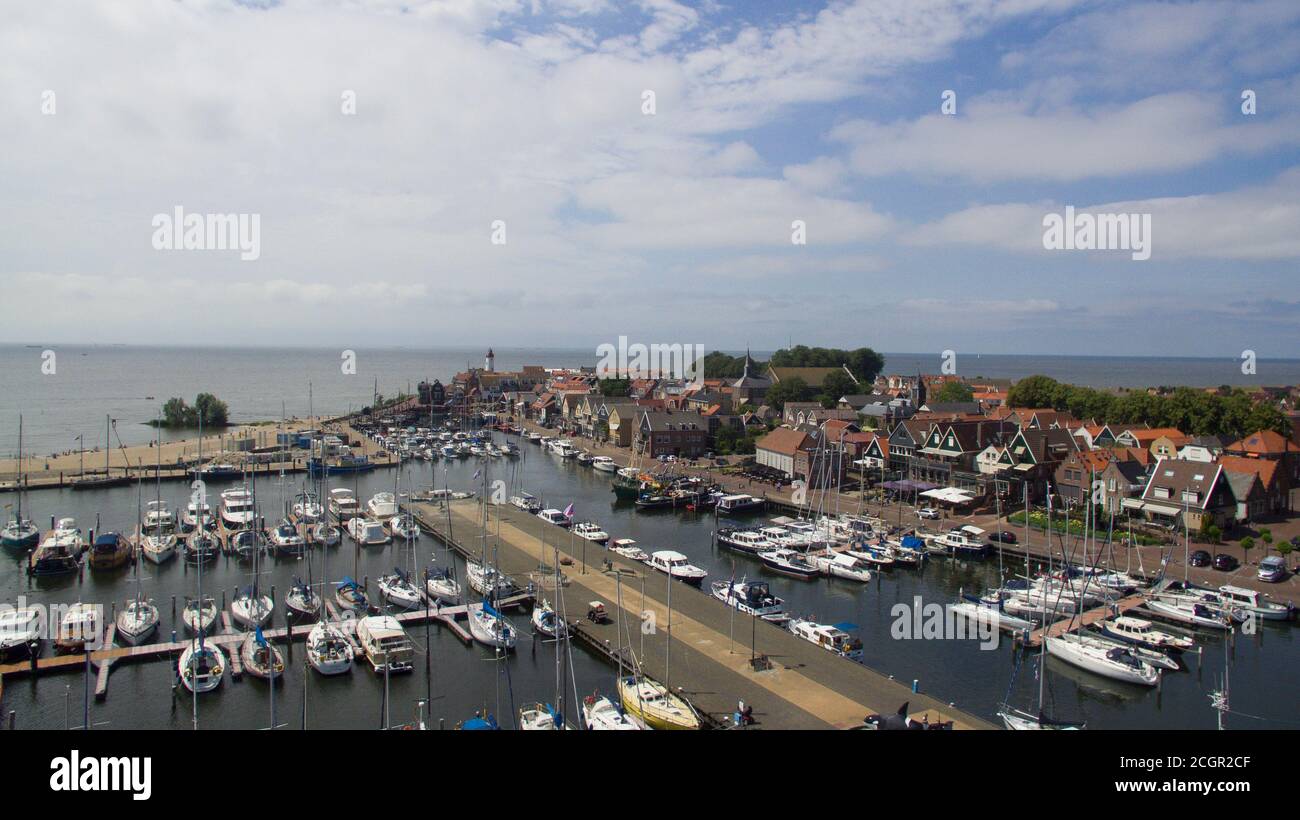 Aerial view on Urk Stock Photo - Alamy