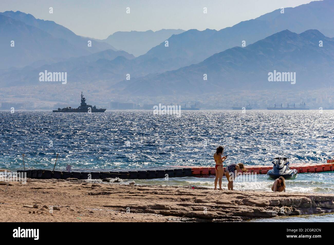 Eilat, Israel - August 19th, 2020: An israeli missile boat patrolling ...