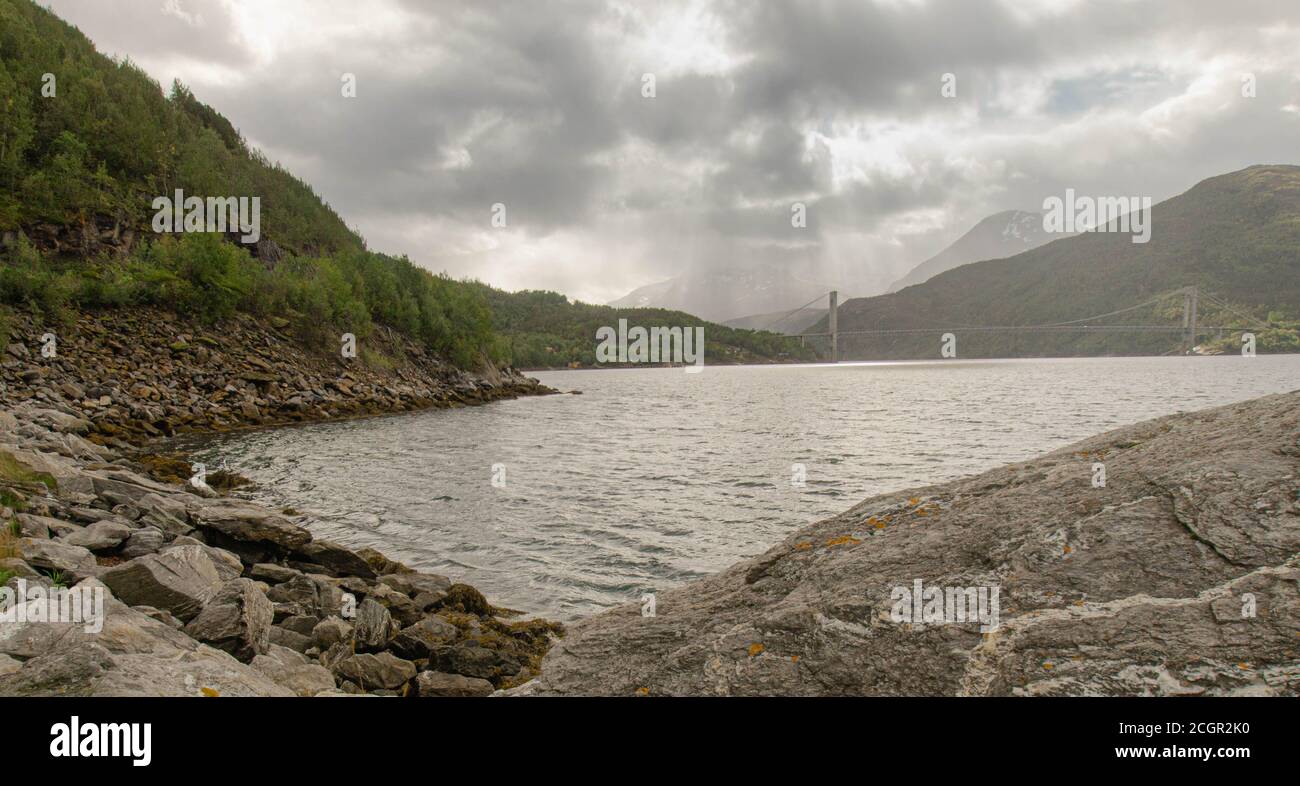 Rain in mountains in Norway Stock Photo - Alamy
