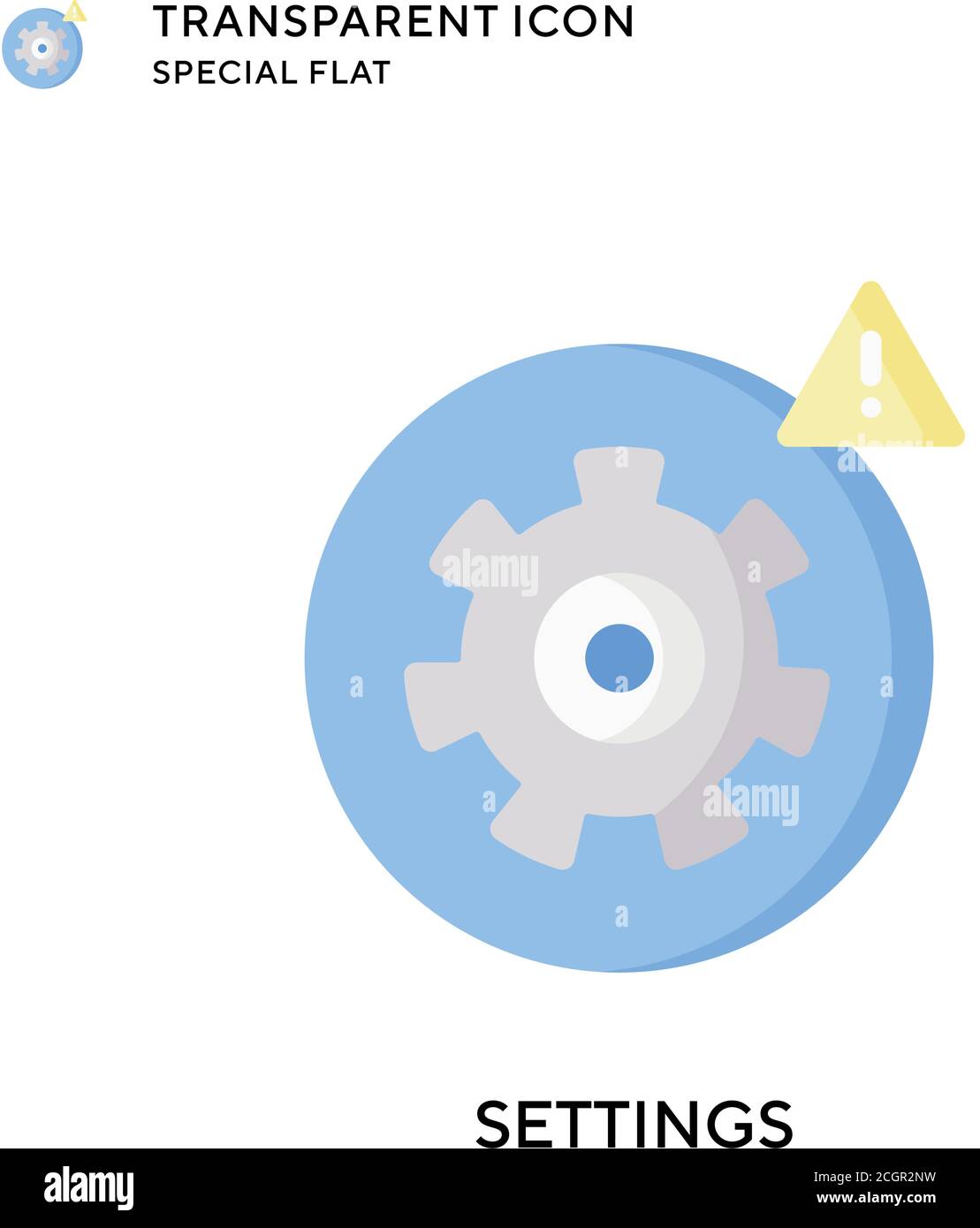 Settings vector icon. Flat style illustration. EPS 10 vector Stock ...