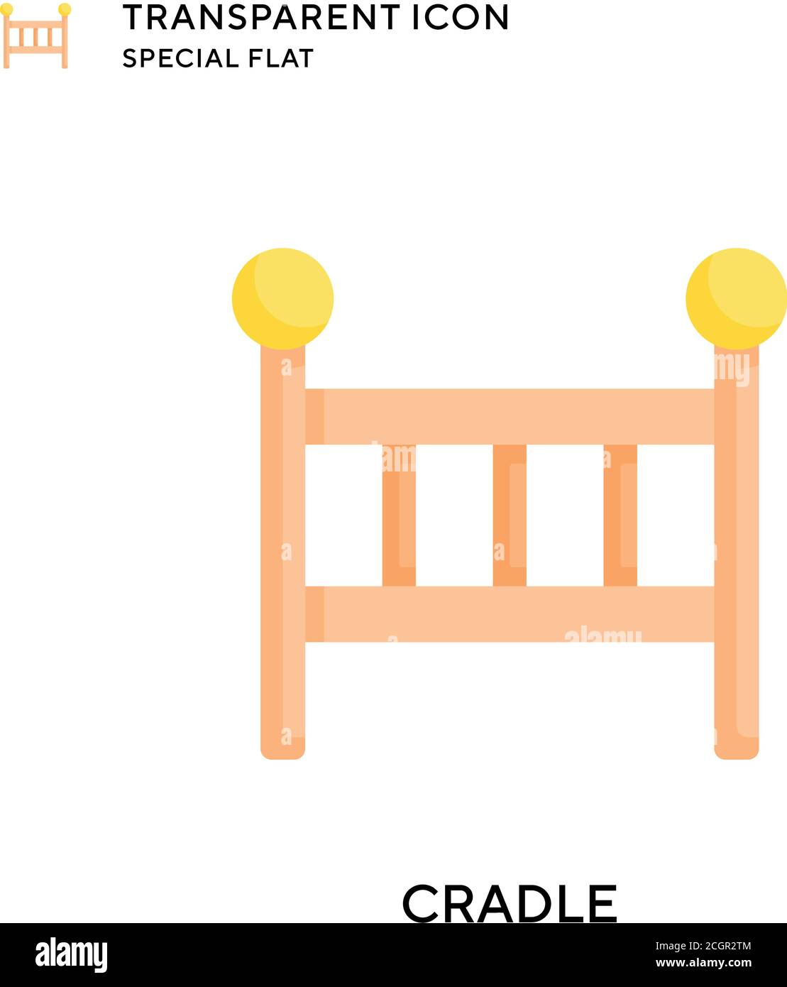Cradle vector icon. Flat style illustration. EPS 10 vector Stock Vector ...