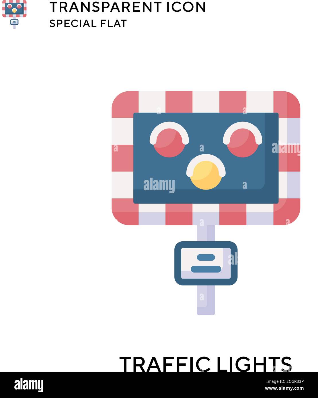 Traffic lights vector icon. Flat style illustration. EPS 10 vector ...