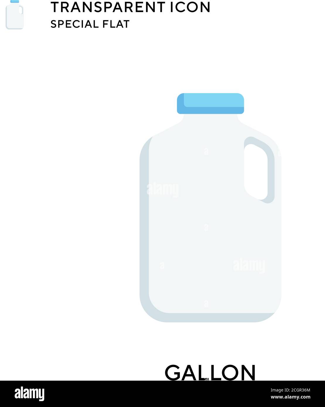 Gallon vector icon. Flat style illustration. EPS 10 vector Stock Vector ...