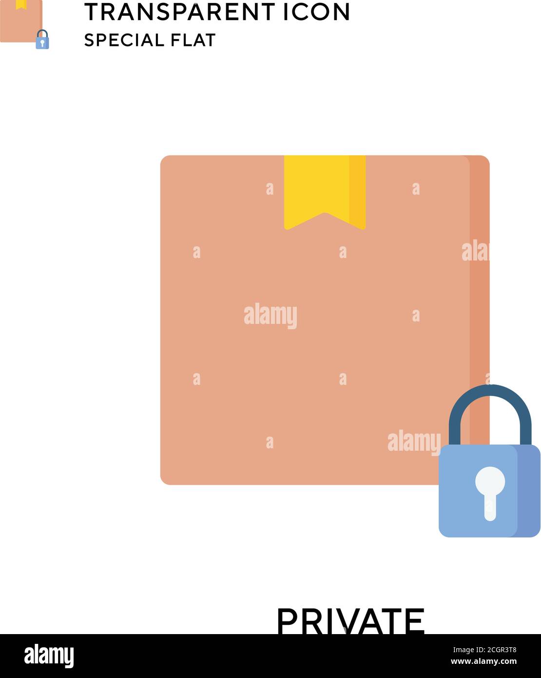 Private vector icon. Flat style illustration. EPS 10 vector Stock ...