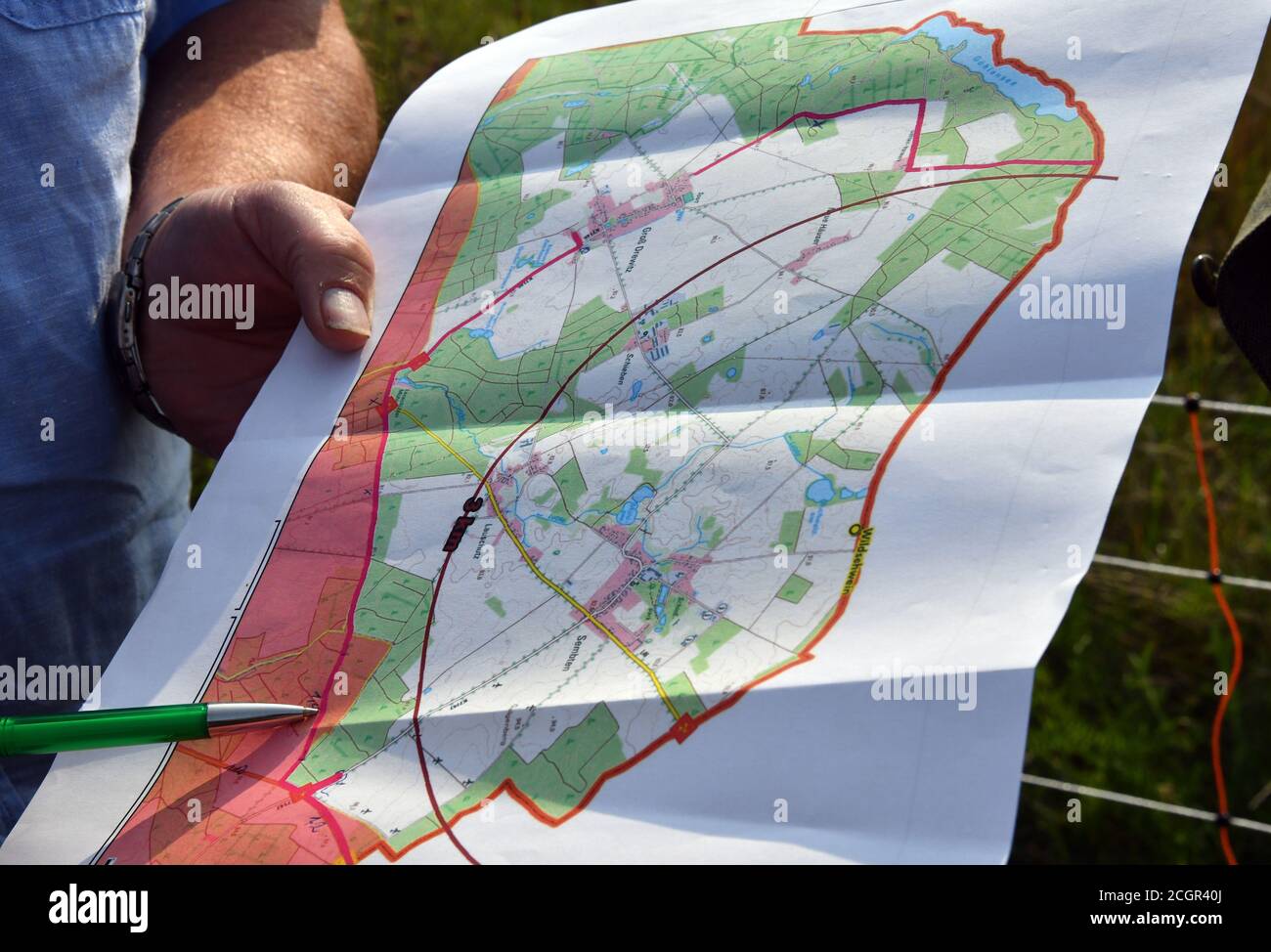 Brandenburg on a map hi-res stock photography and images - Alamy
