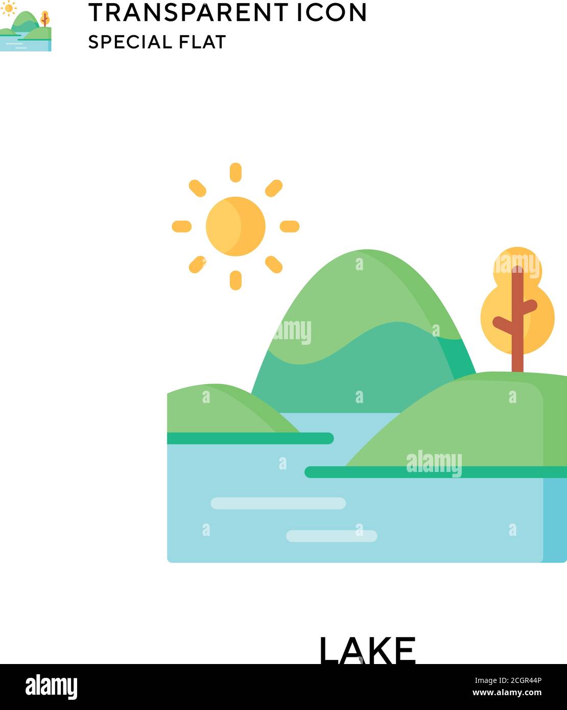 Beautiful scenery and lakes Cut Out Stock Images & Pictures - Alamy