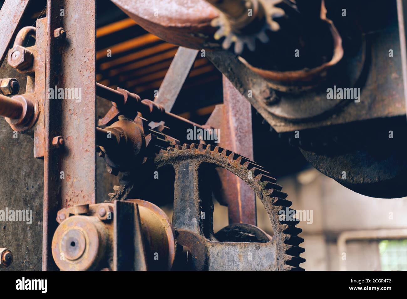 Old rusty gears, machinery parts Stock Photo - Alamy