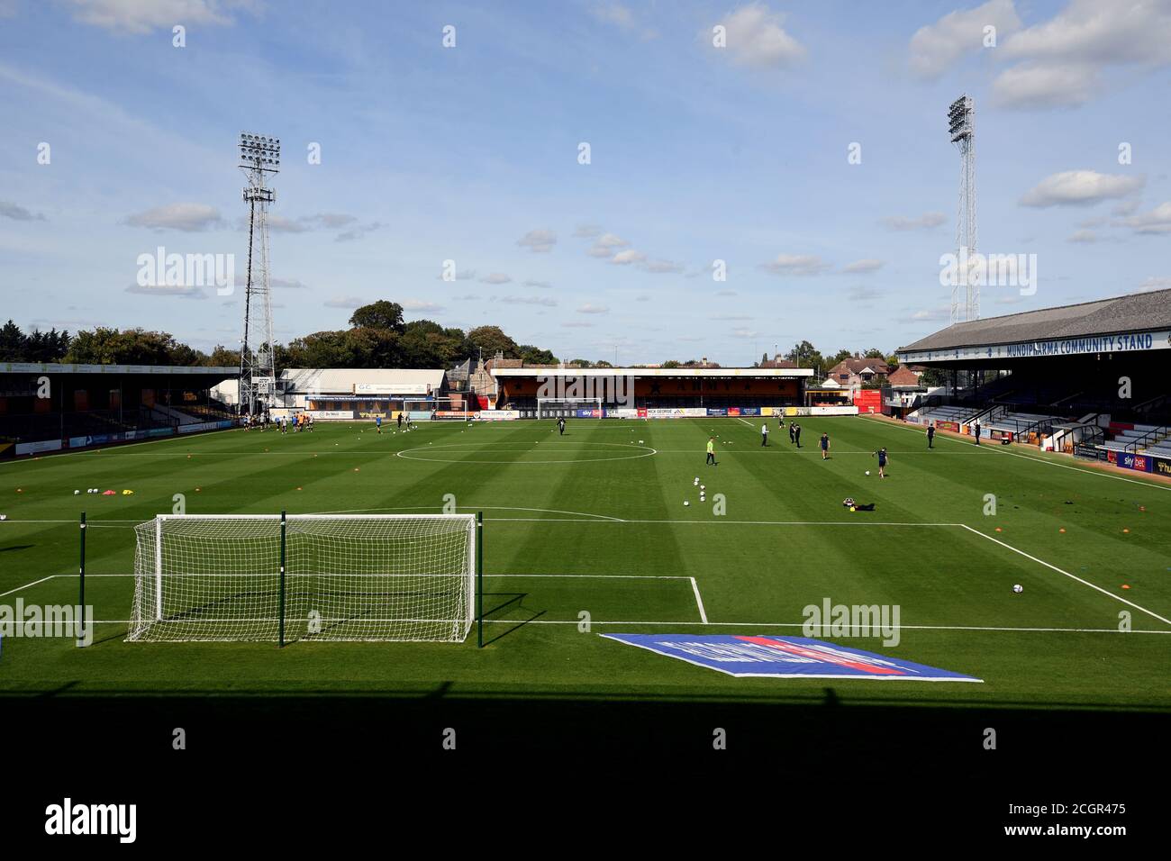 A general view of the Abbey Stadium, Cambridge Stock Photo - Alamy