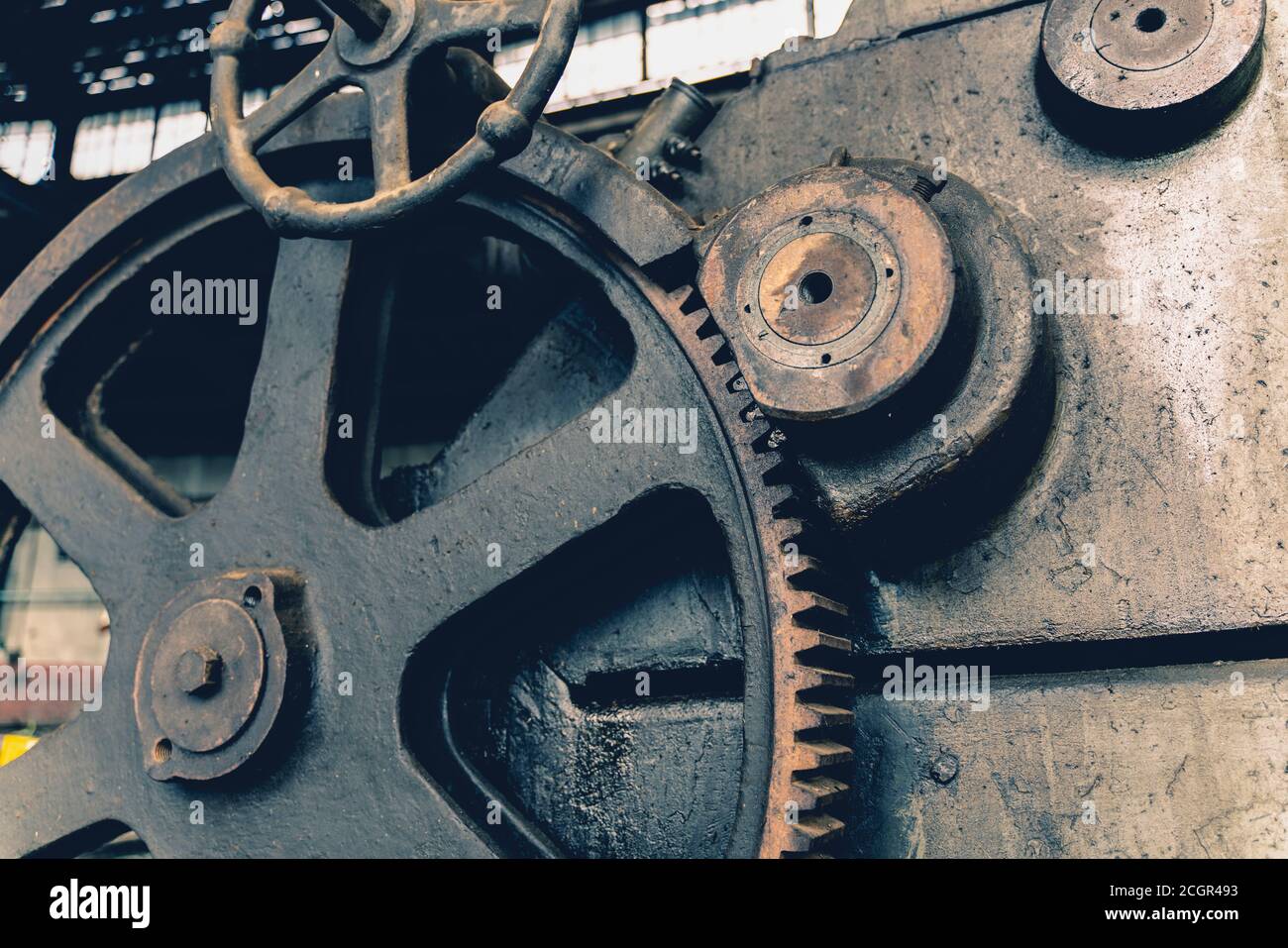 Old rusty gears, machinery parts Stock Photo - Alamy