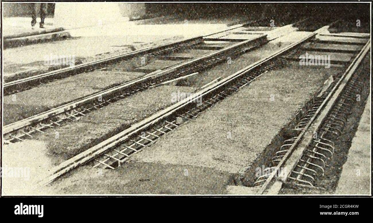 . Electric railway journal . 4 in. below the top of the rail head, with ...