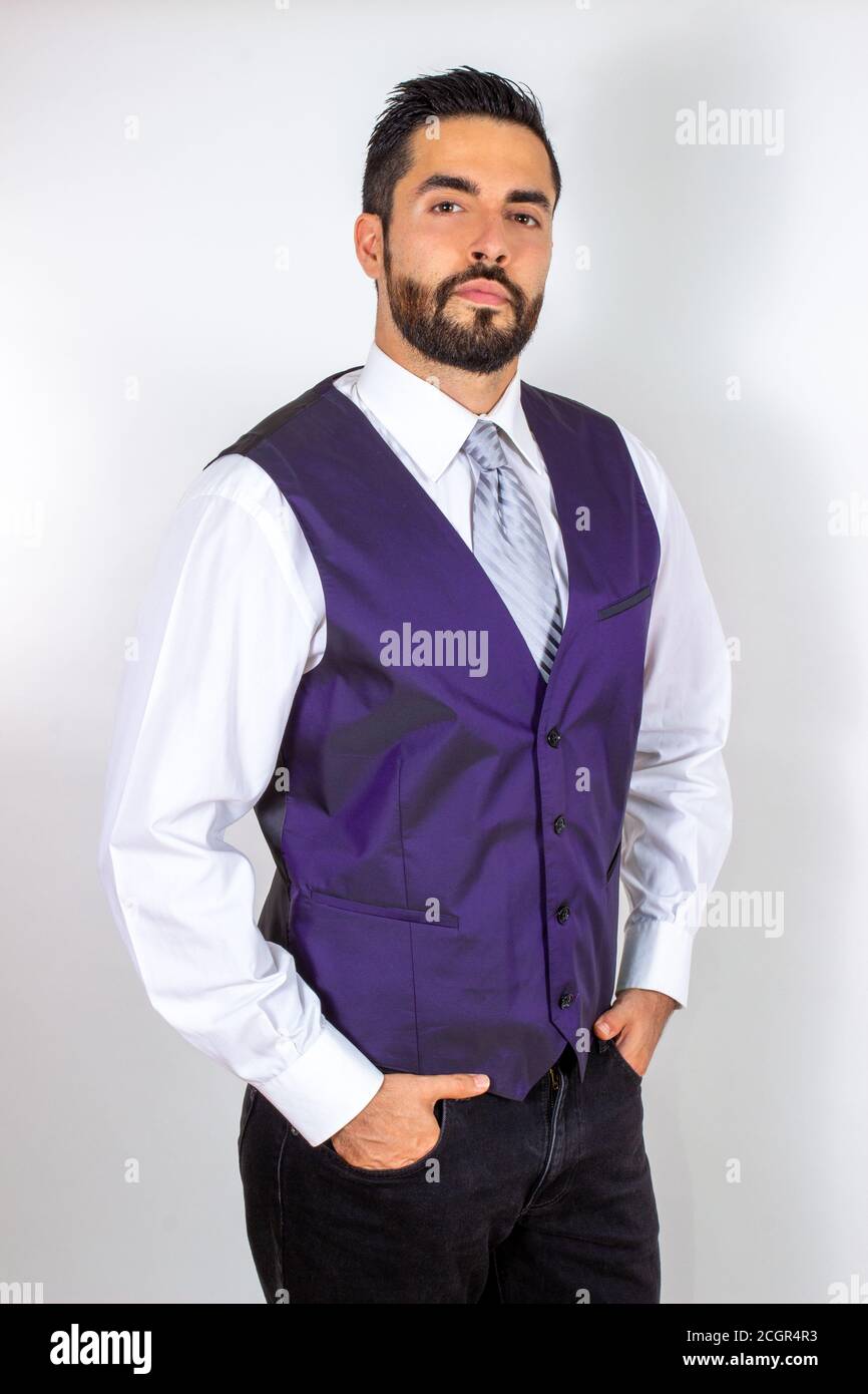 Man in vest hi-res stock photography and images - Alamy