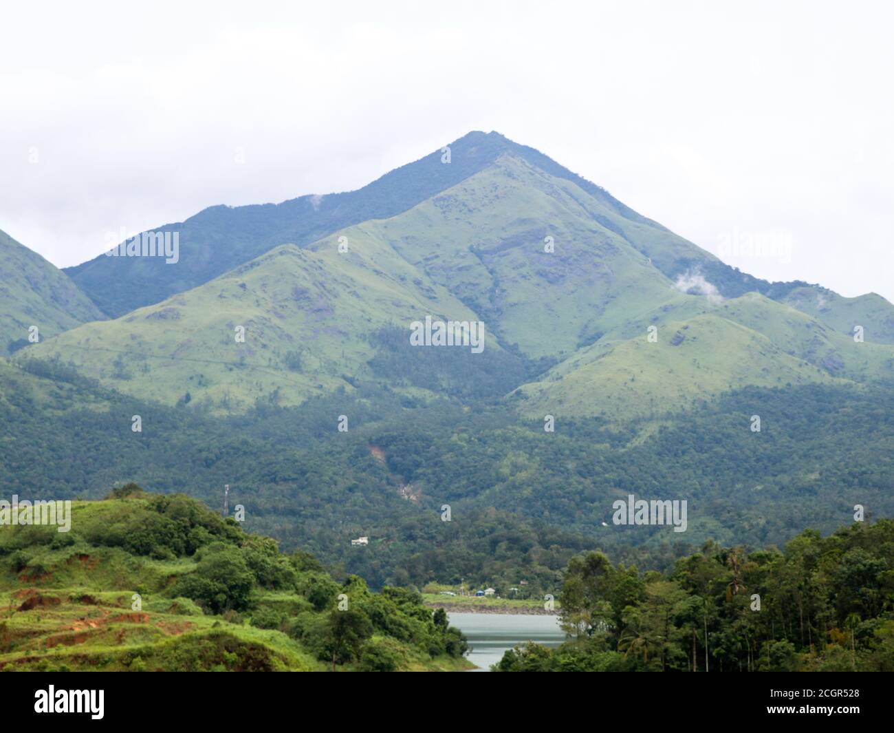 Beautiful hills in the Western Ghats against Banasura sagar dam wayanad ...