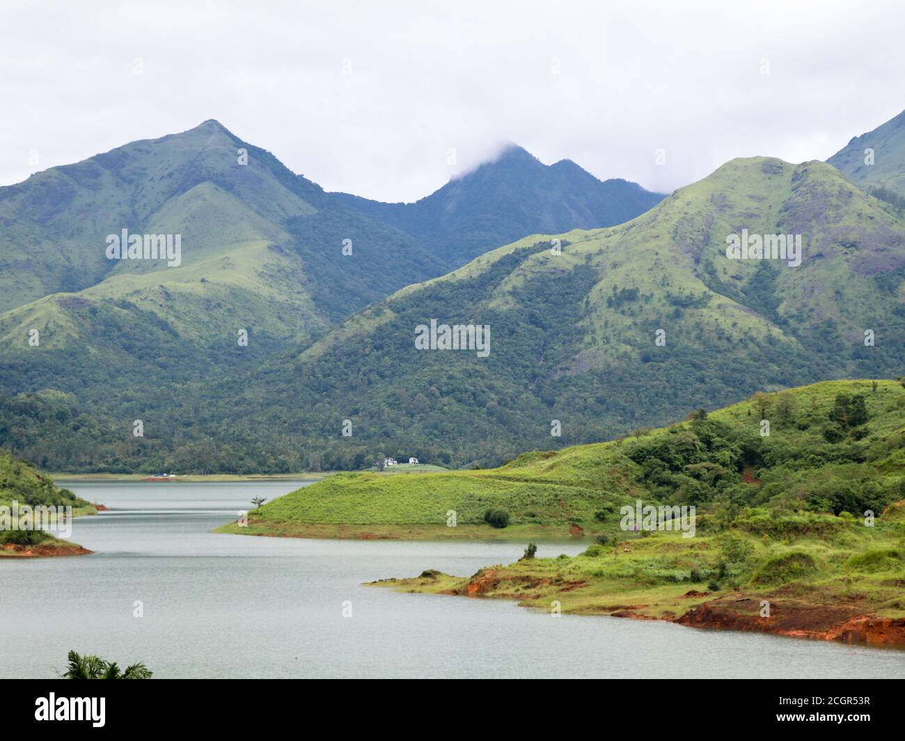 Beautiful hills in the Western Ghats against Banasura sagar dam wayanad ...