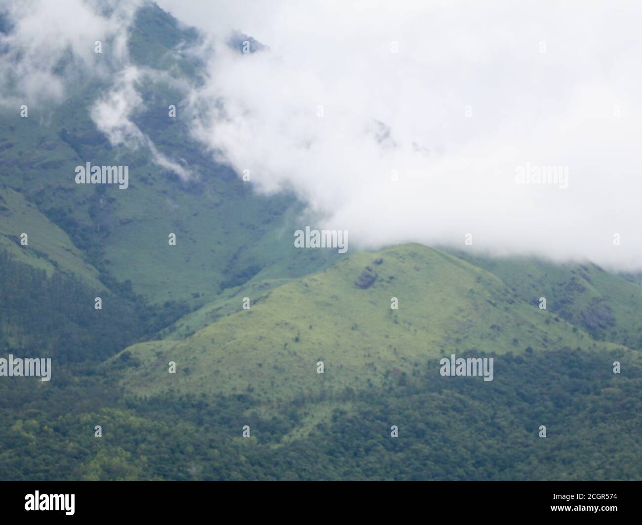 Beautiful hills in the Western Ghats against Banasura sagar dam wayanad ...