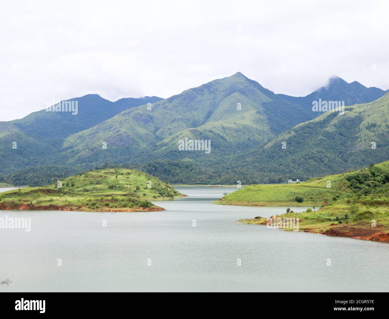 Beautiful hills in the Western Ghats against Banasura sagar dam wayanad ...